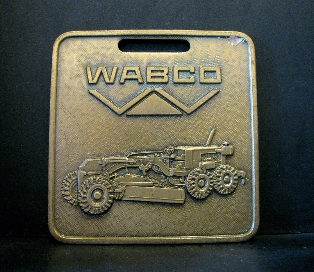 Wabco Motor Road Grader Maintainer Advertising Promo Brass Pocket Watch ...