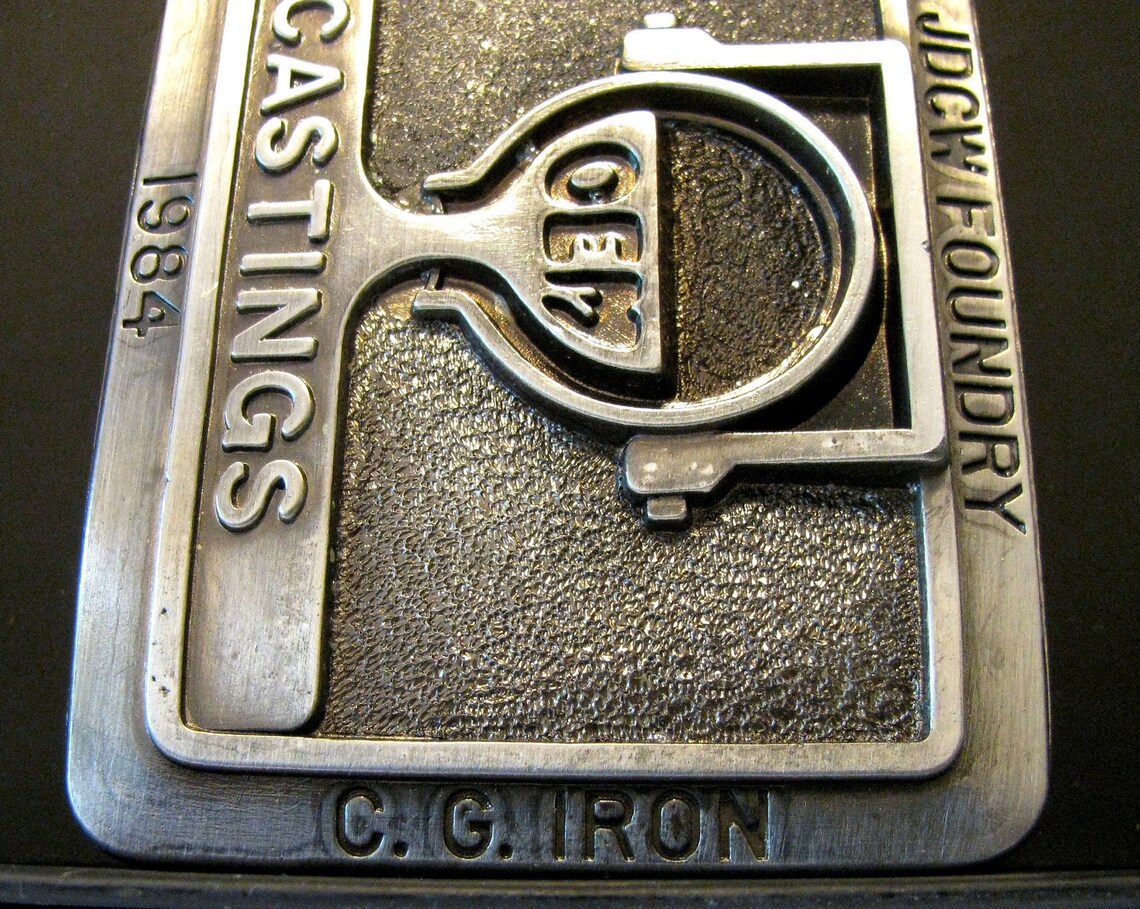 John Deere Jdcw Foundry Waterloo Iowa Oem Castings 1984 Belt Buckle Limited Edition 134 1300