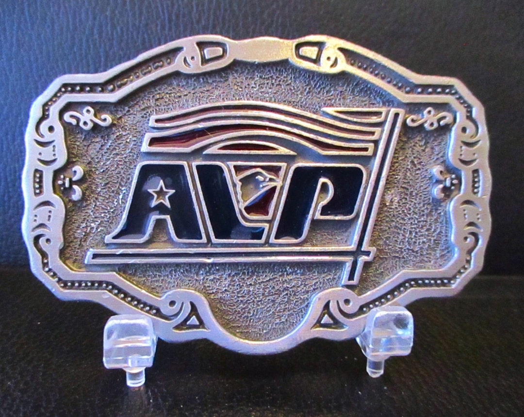 Vintage AVP ALP Company Eagle & Flag Star Stripes Enamel and Pewter ...