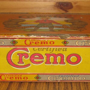 Vintage Antique CREMO Wooden CIGAR BOX Certified for Your Protection ...