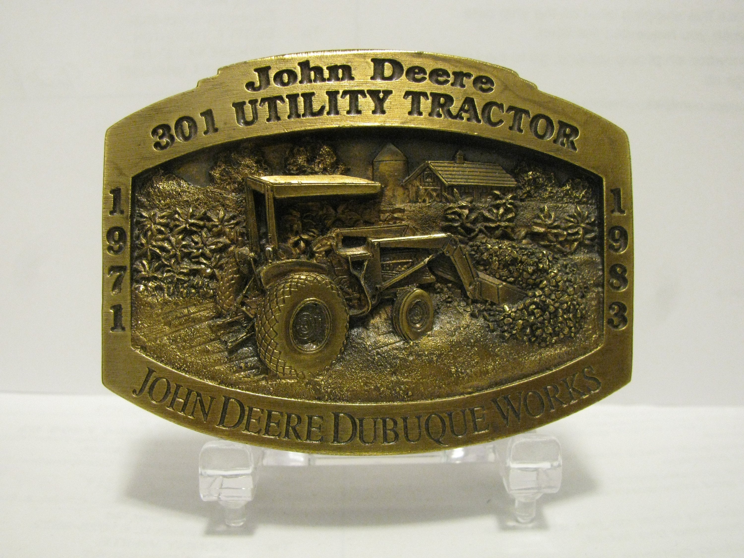 1997 John Deere Dubuque Works 1971-1983 Model 301 Utility Tractor Brass ...