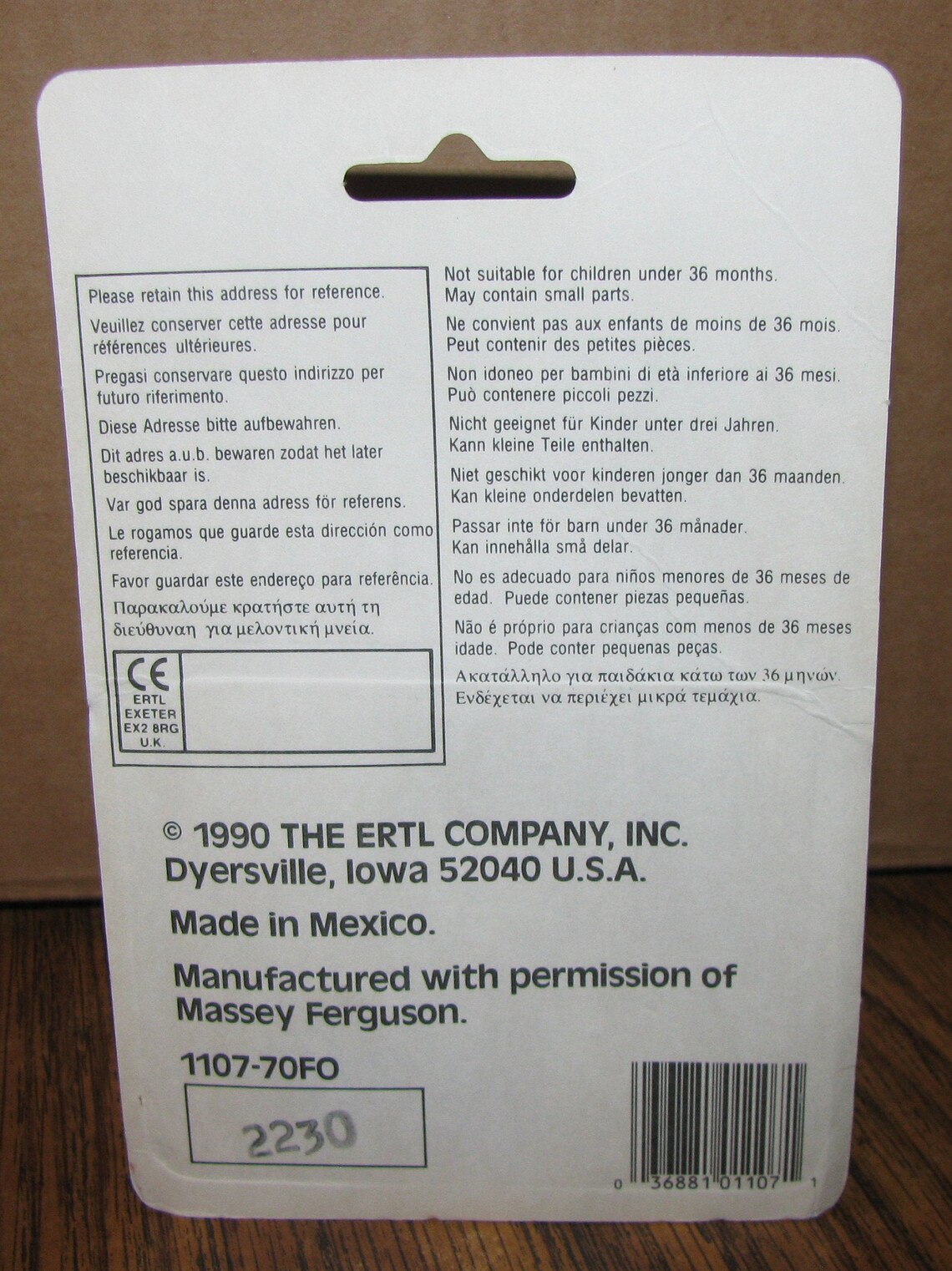 Massey Ferguson 3070 Row Crop Tractor with Cab & FWDA 1/64 | Etsy