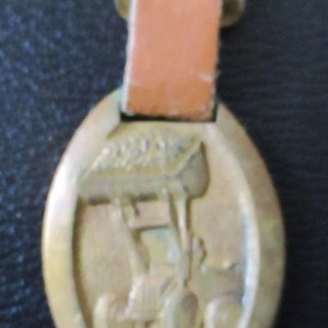Vintage Euclid Pivot Steer Wheel Loader Brass Pocket Watch Fob - 2 ...