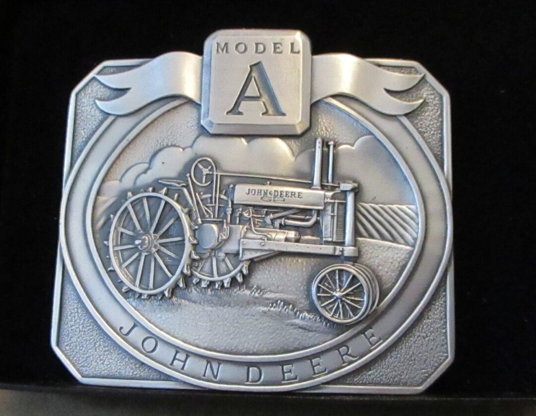 John Deere Belt Buckle 1934-1952 Model A Two-cylinder Tractor Jd 1989 ...