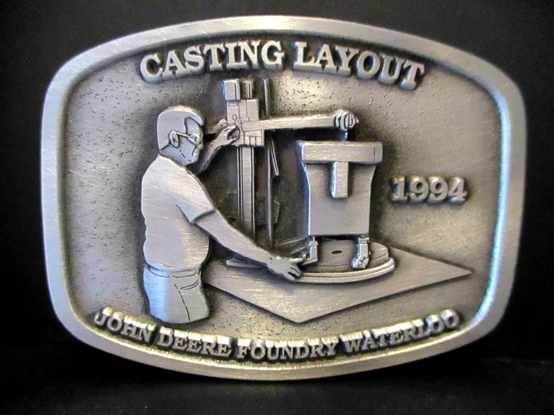 John Deere Foundry Waterloo Iowa Casting Layout 1994 Pewter Belt