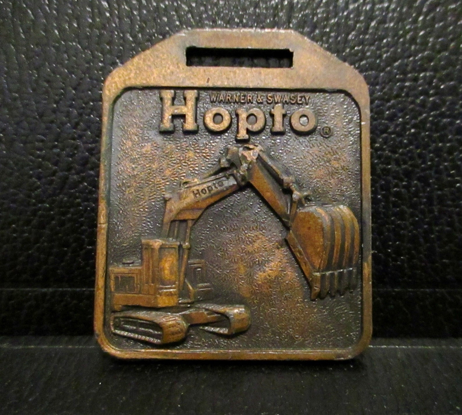 Vintage Warner & Swasey WS HOPTO Hydraulic Excavator Trackhoe Copper ...