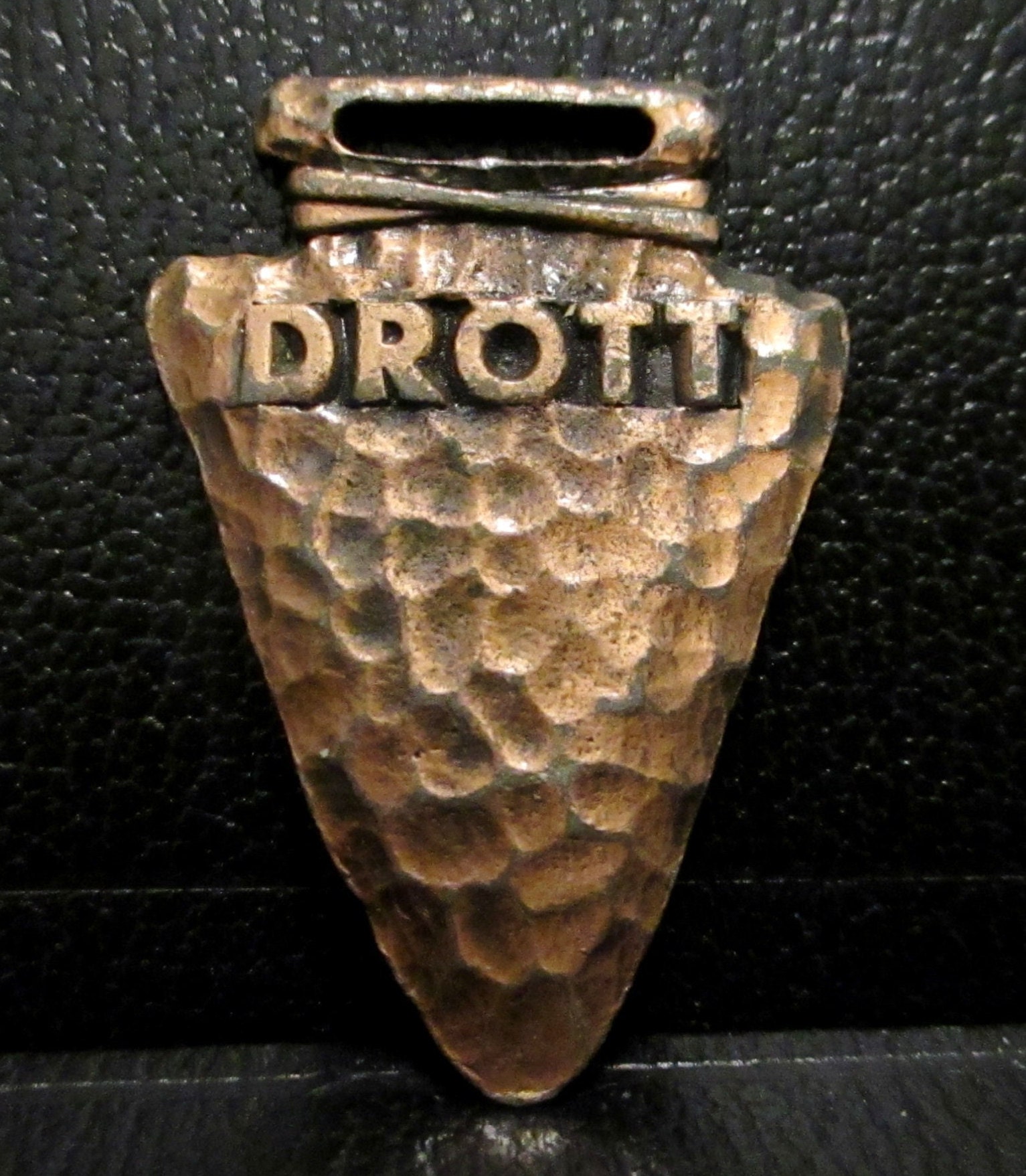 Vintage DROTT Heavy Equipment Arrowhead Figural Pocket Watch Fob J. I ...