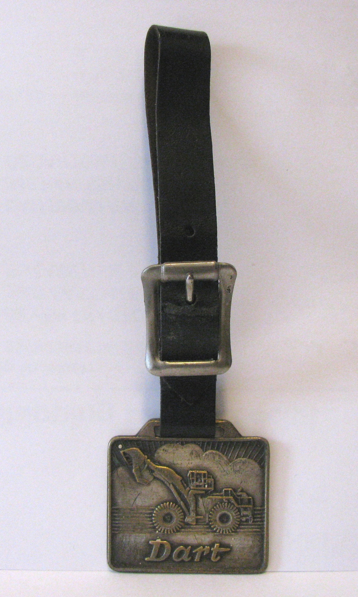 DART 600 Front End Wheel Loader Metal Pocket Watch Fob With Leather ...