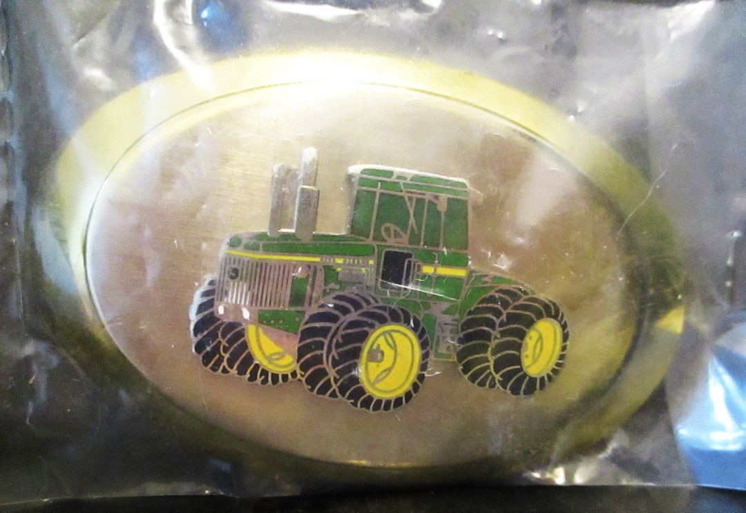 John Deere 8640 8650 8630 8440 9220 4WD Tractor Brass & Enamel Belt ...