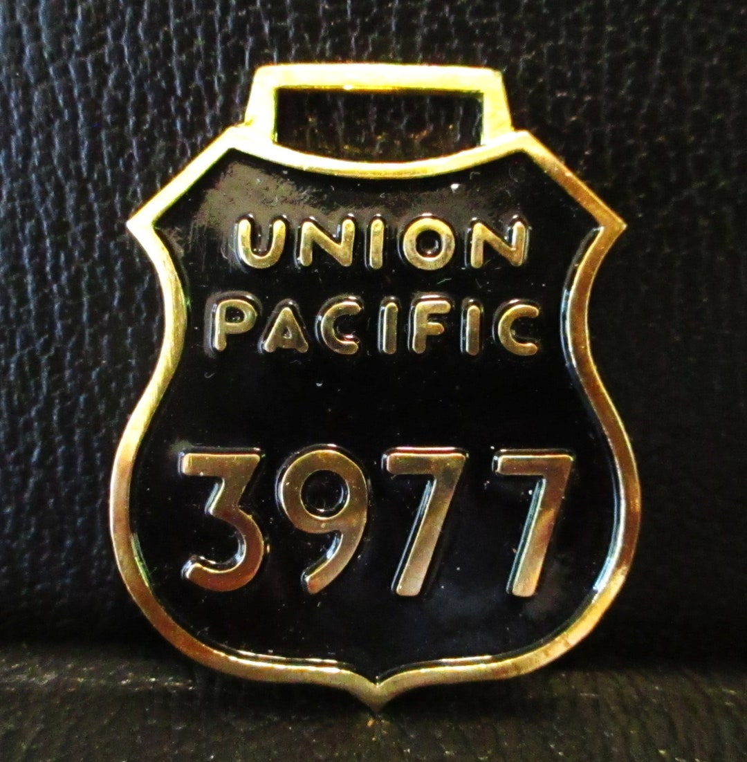 Union Pacific Railroad Challenger 3977 Trademark Logo Pocket Watch Fob ...