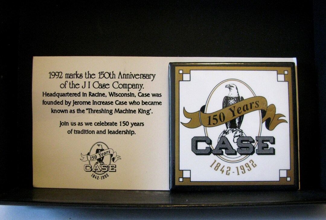 J I CASE COMPANY 150th Anniversary 1842 - 1992 Old Abe Bald Eagle on ...