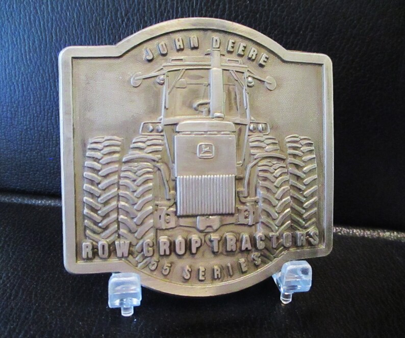 1989 John Deere 55 Series Tractor W/ Dual Wheels Pewter Belt Buckle Jd ...