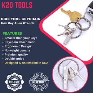 K20 Tools - Keychain Hex Key Allen Wrench EDC Multi-tool Set - Metric 2 ...
