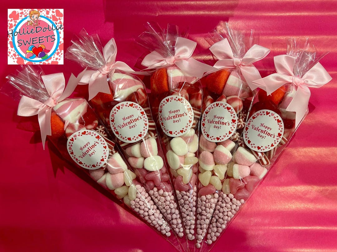 VALENTINES Inspired Sweet Cone 25cm - Etsy UK