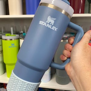 KALA (blueberry Milk Handle) | Cable Knit Sweater | Silicone Tumbler ...