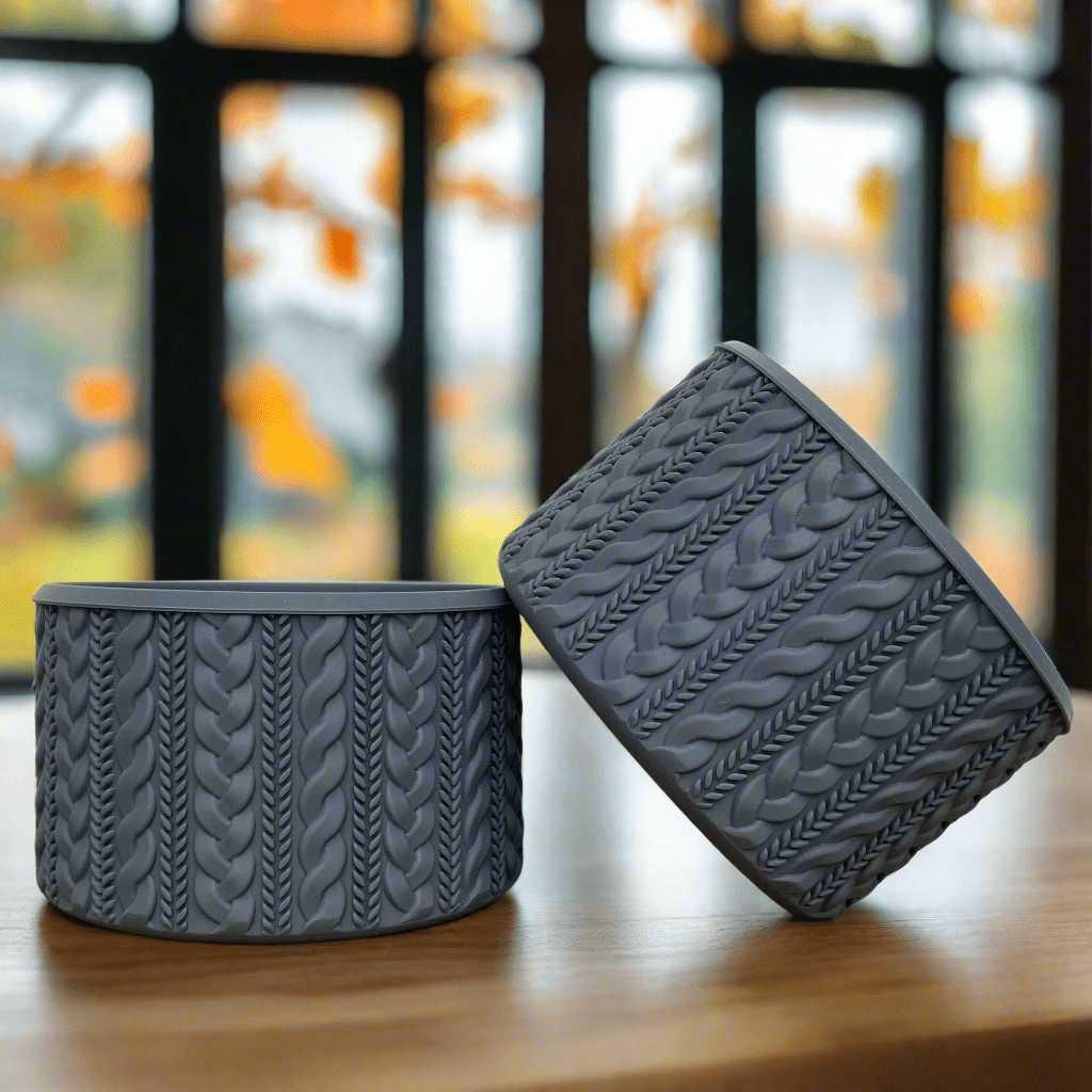 BRI (charcoal Body Gray) | Cable Knit Sweater | Silicone Tumbler Boot ...