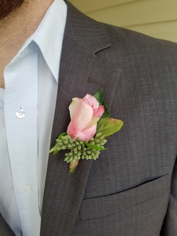 Light Pink Boutonniere
