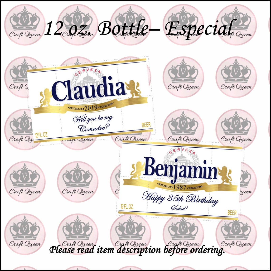 Beer Custom Labels - Etsy