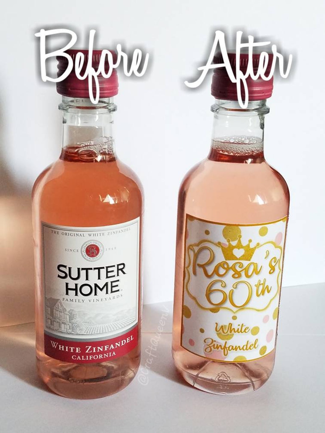 Mini Wine Bottle Custom Labels - Etsy