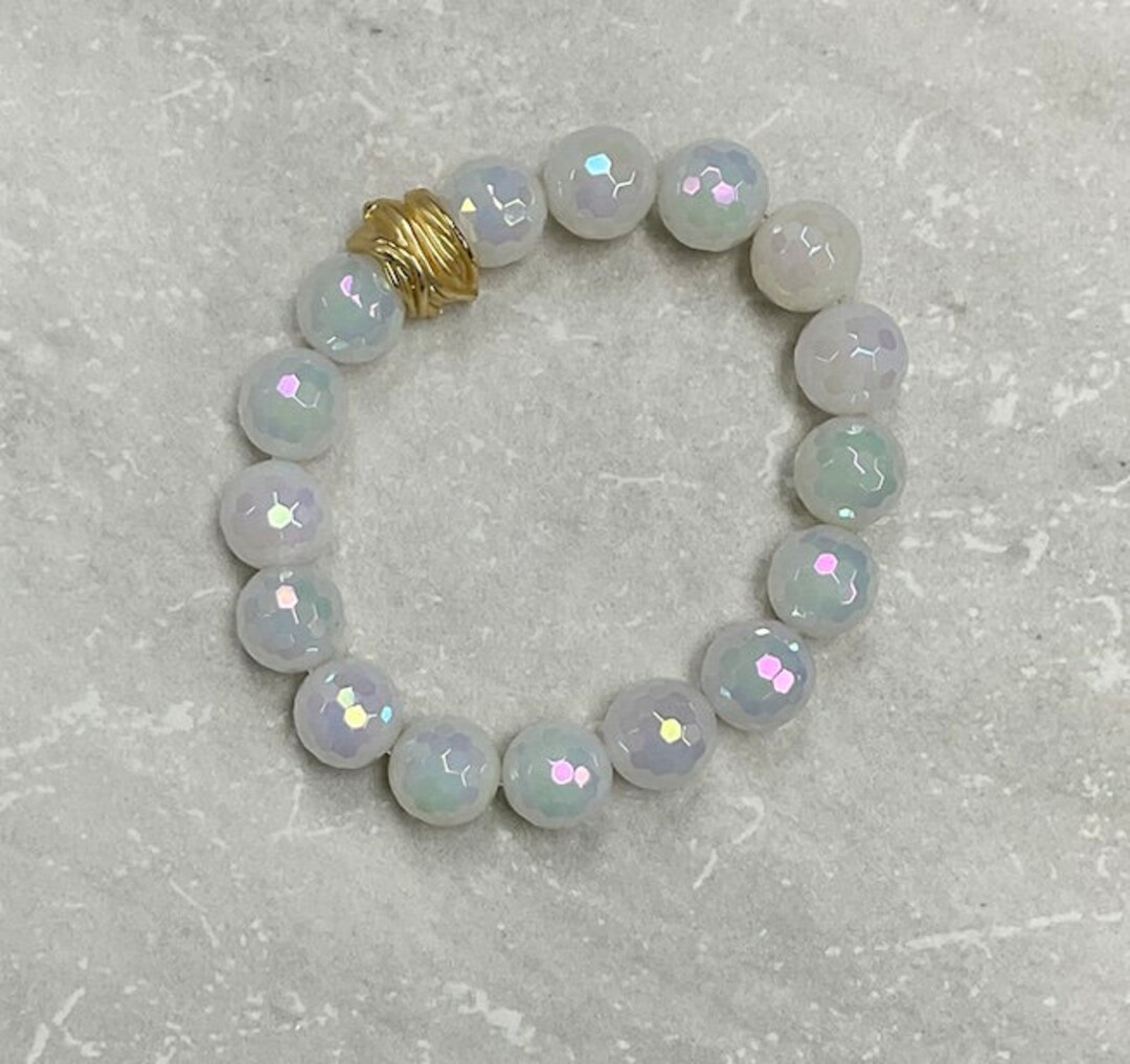 Electroplated White Quartz - AC.053 - Etsy