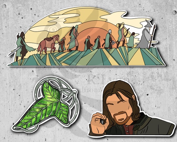 Bumper Stickers Paper Lord of the Rings Inspired Stickers etna.com.pe