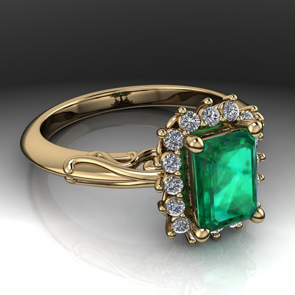 Garden Inspired Engagement Ring - Etsy