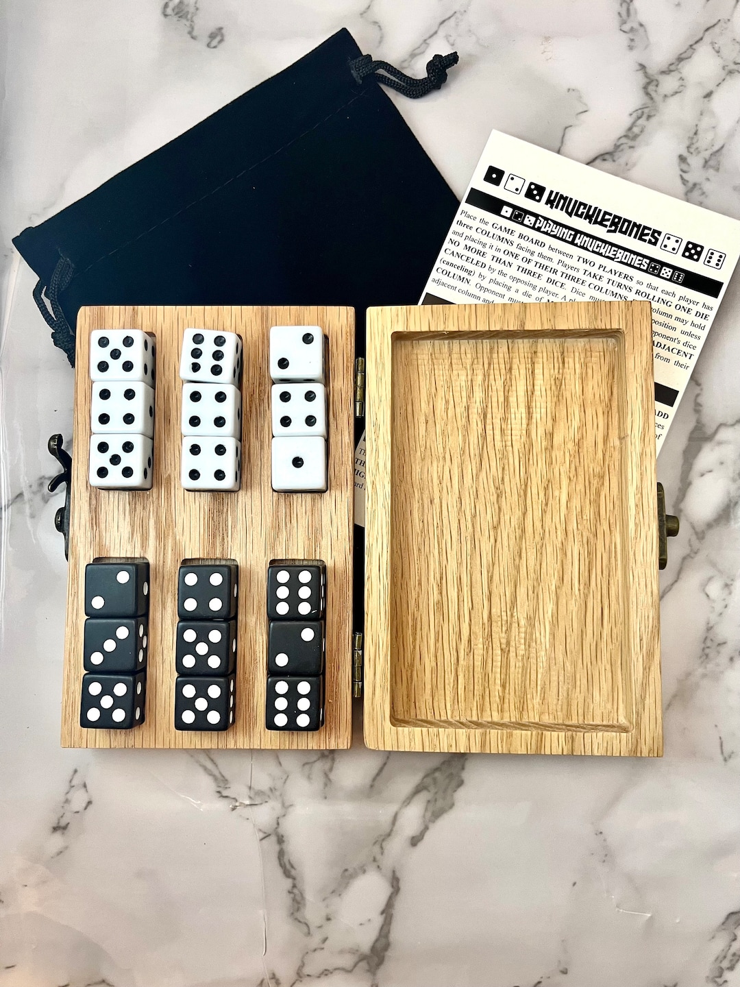 Lidded Knuckle Bones Game Set - Etsy