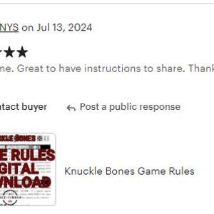 Knuckle Bones Digital Game Rules - Etsy