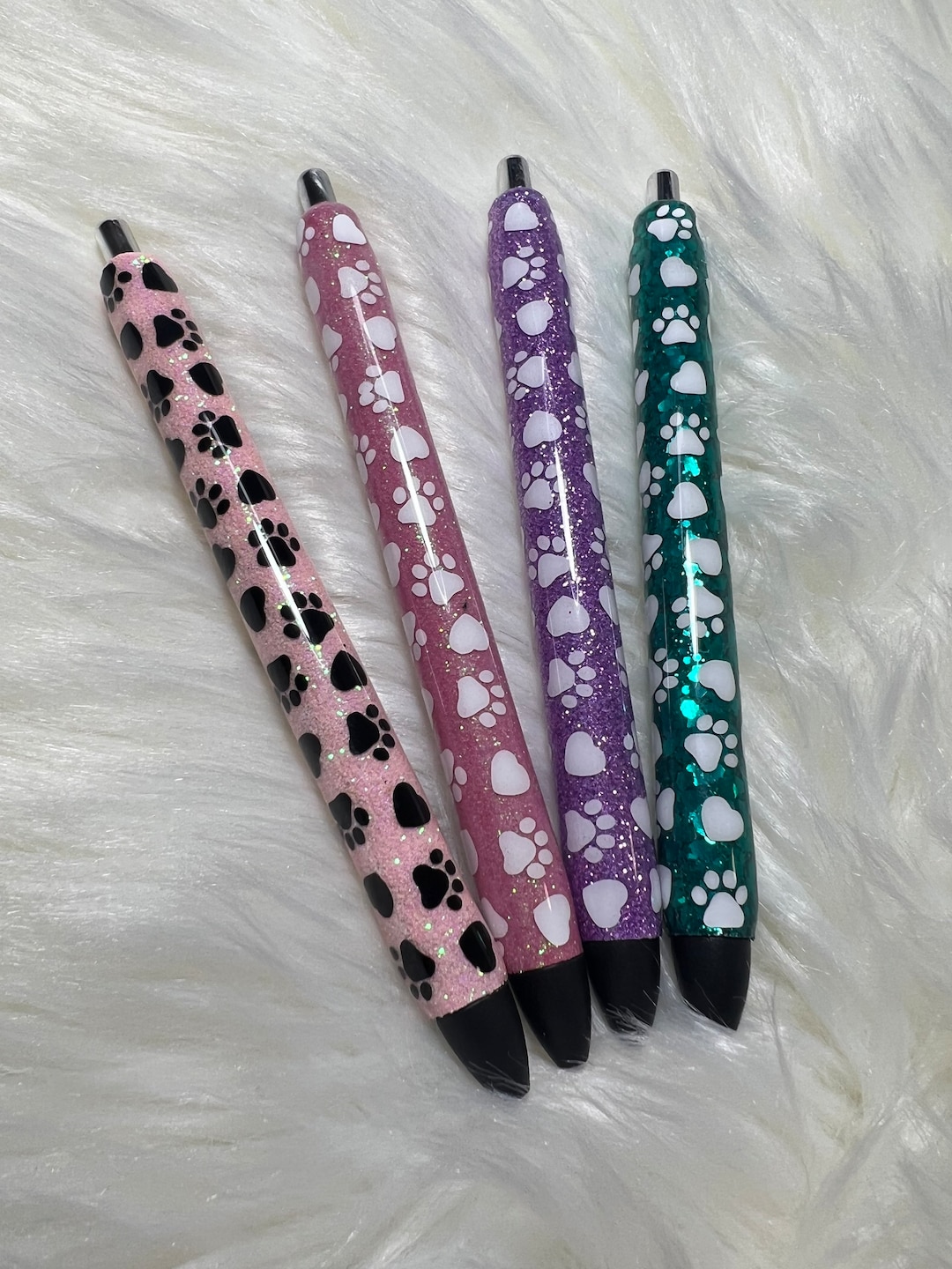 Paw Print Glitter Inkjoy Gel Pens| Back to School| Office Pens| Cute ...