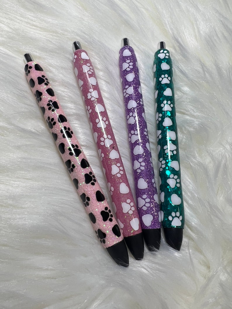 Paw Print Glitter Inkjoy Gel Pens| Back to School| Office Pens| Cute ...