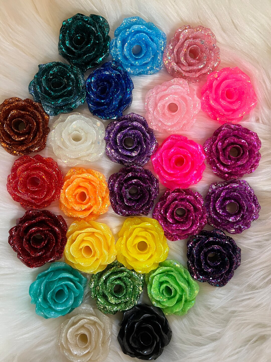 Rose Straw Toppers - Etsy