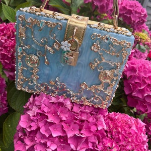 STUNNING Pre Order Acrylic Crystal Evening Box Bag - Etsy