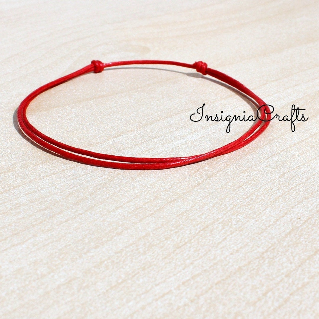 Red String Bracelet Red String of Fate Unisex Bracelet Mens Bracelet ...
