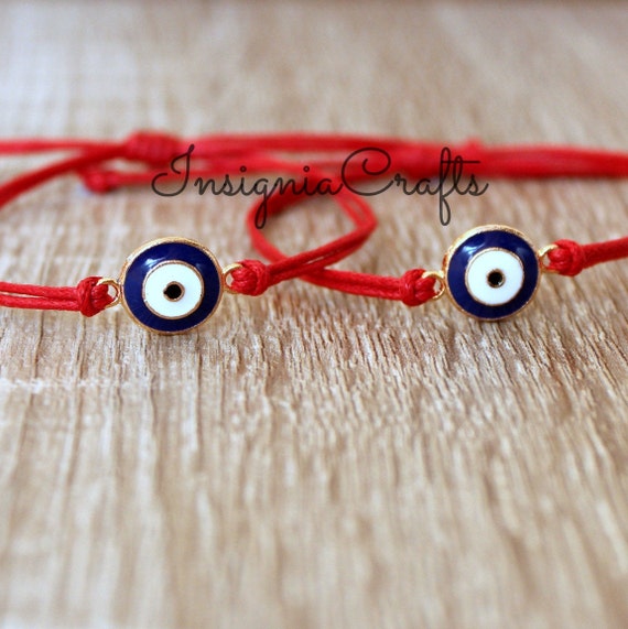 Evil Eye Bracelets Couple Bracelet Set Long Distance Relationship Bracelet Distance Bracelets Couples Bracelet Set Soulmate Gift Red String Etsy