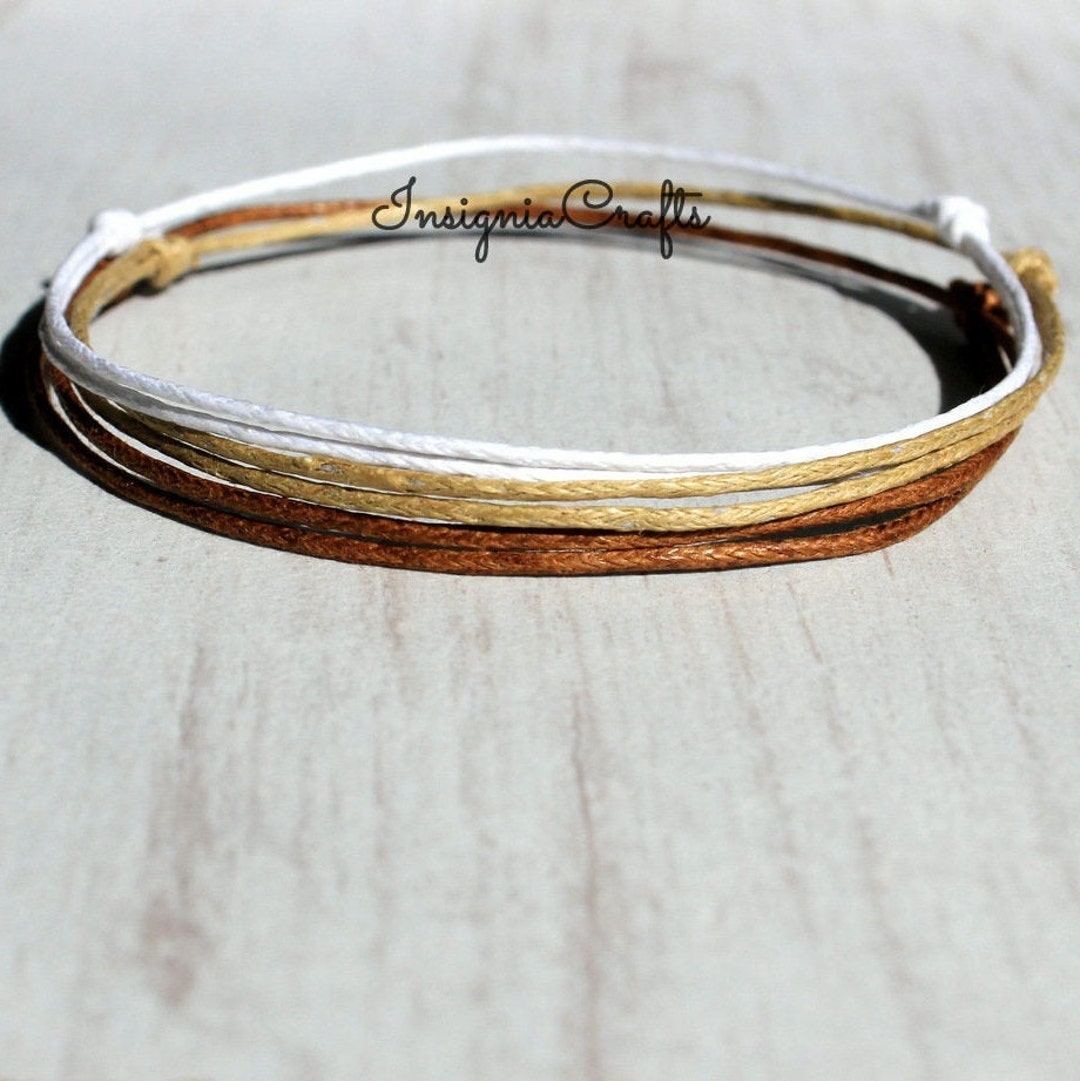 Mens Bracelet Mens Friendship Bracelet Mens Set of 3 String - Etsy