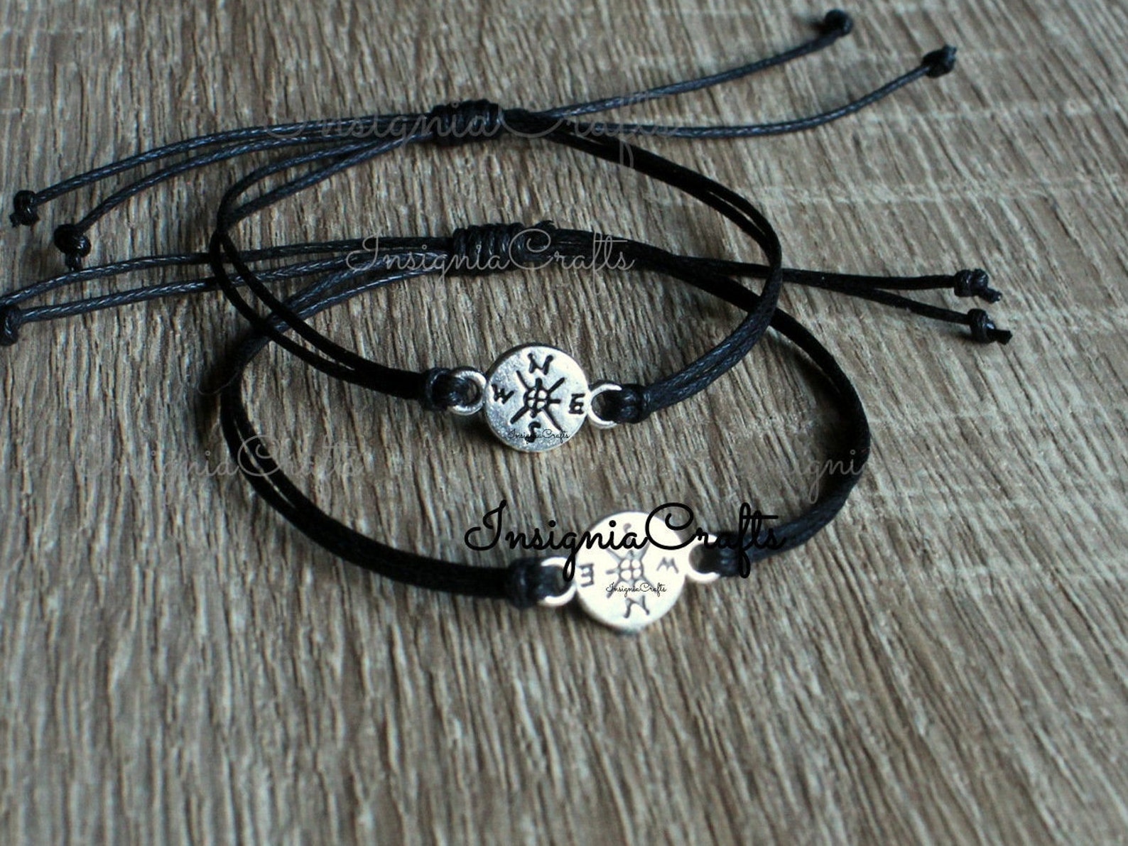 Brother Sister Gift Compass Bracelet Matching Bracelet - Etsy