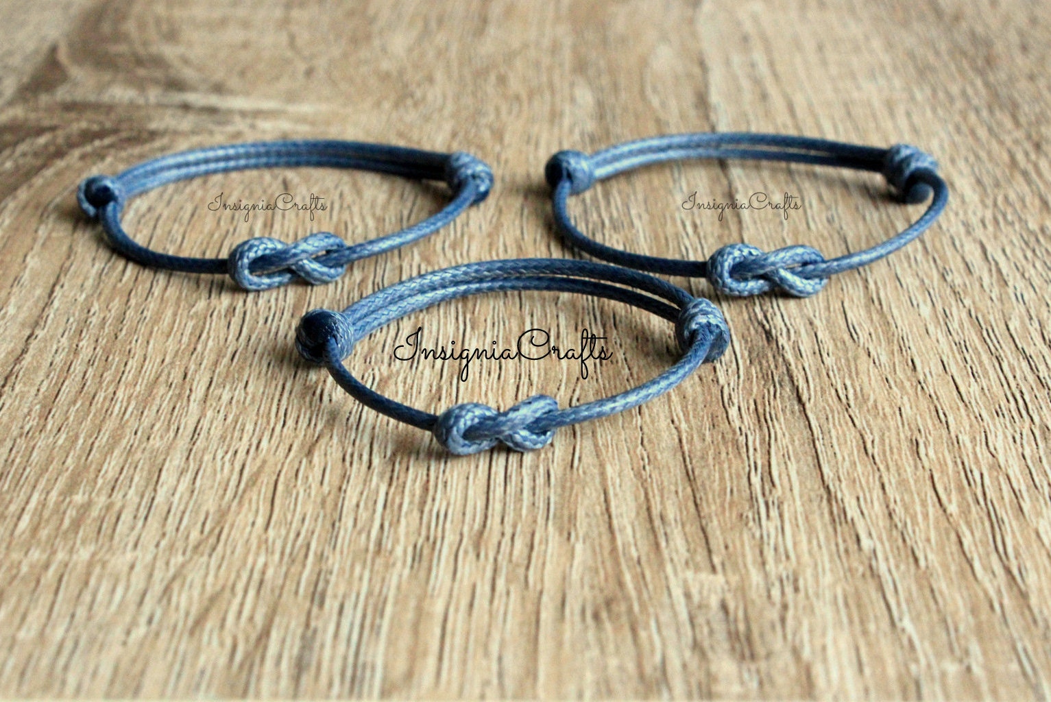 Family Infinity Bracelets Matching Bracelets Grey Cord Bracelet Mom Dad ...