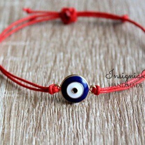 Evil Eye Bracelet Red String Couples Protection Friendship Simple ...