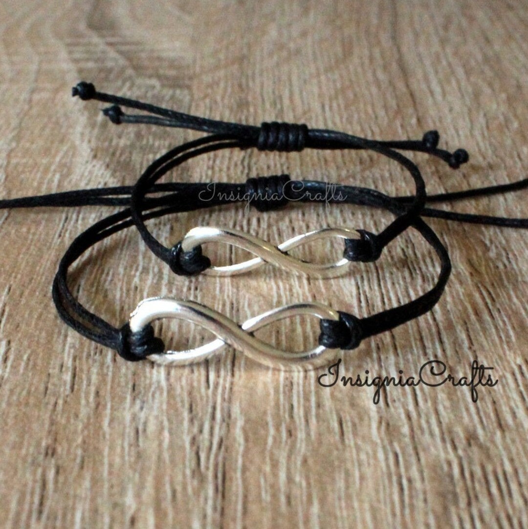Brother Sister Gift Infinity Bracelet Matching Bracelet Distance ...