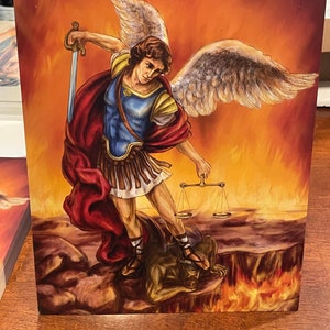 St. Michael (print Only) 8X10 Inch - Etsy