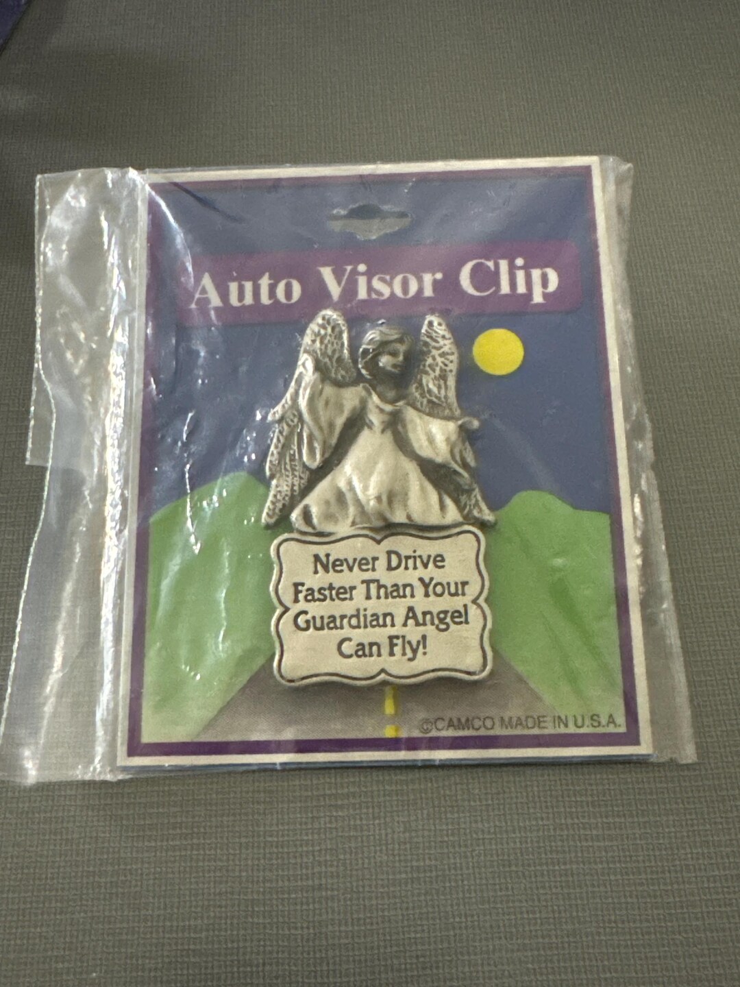 Vintage Guardian Angel Visor Clip - Etsy