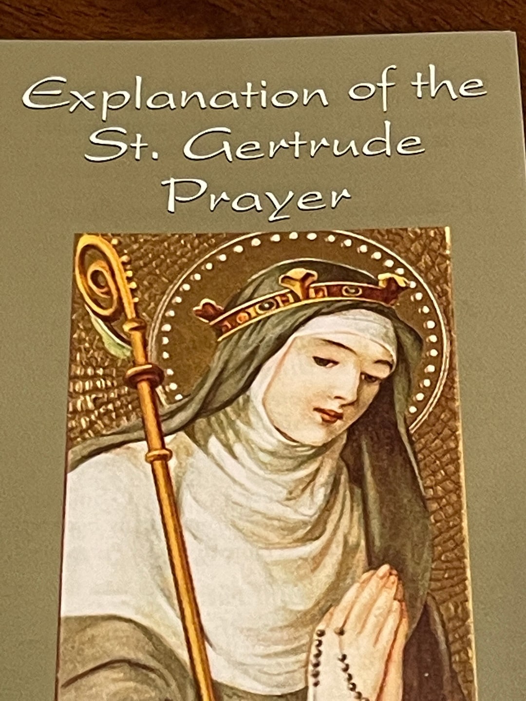 Explanation of the St. Gertrude Prayer Pamphlet - Etsy