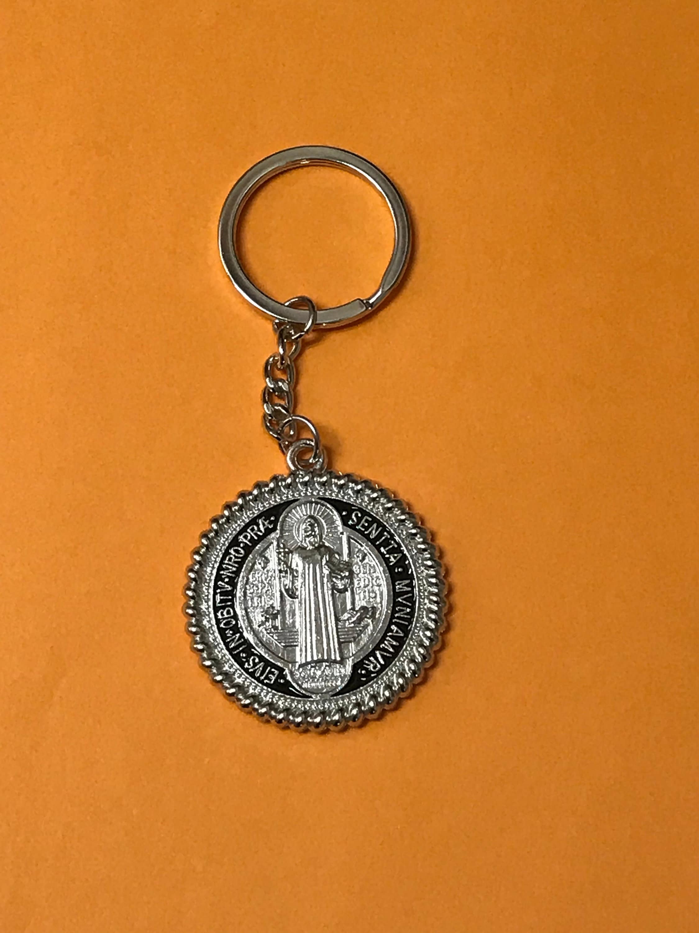 St. Benedict Color Key Chain - Etsy