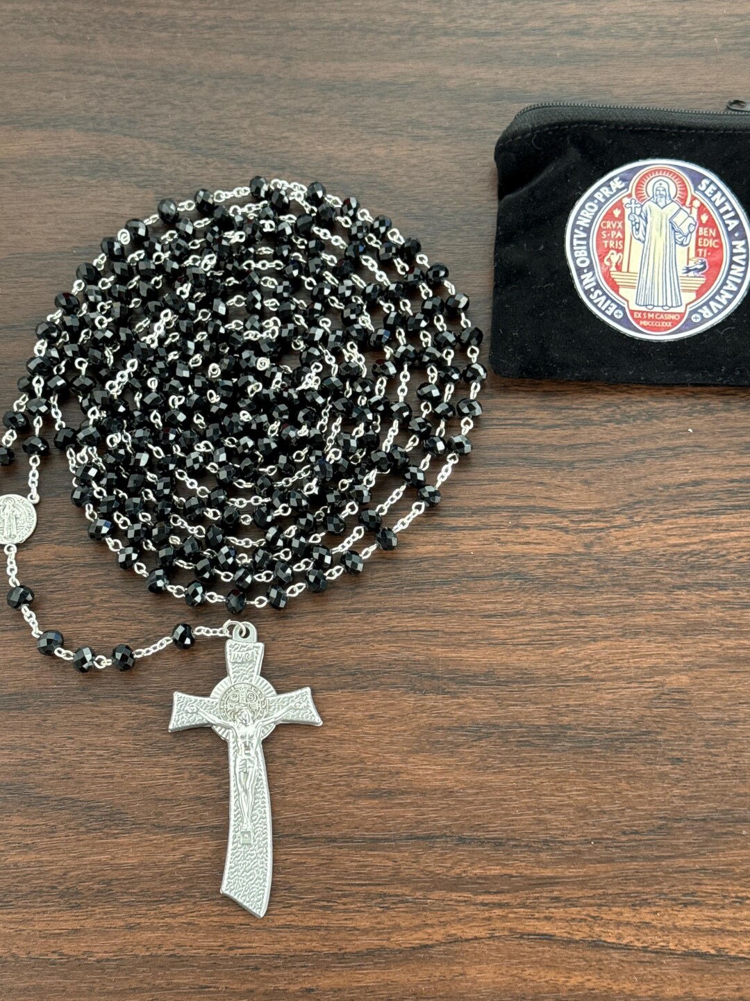 Gorgeous 20 Decade Black Crystal Rosary - Etsy