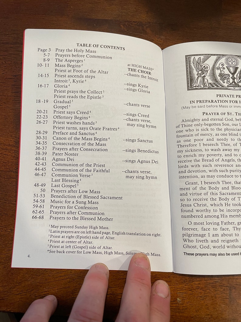The Latin/english Mass Missal Commemorative Edition W/plastic Cover ...