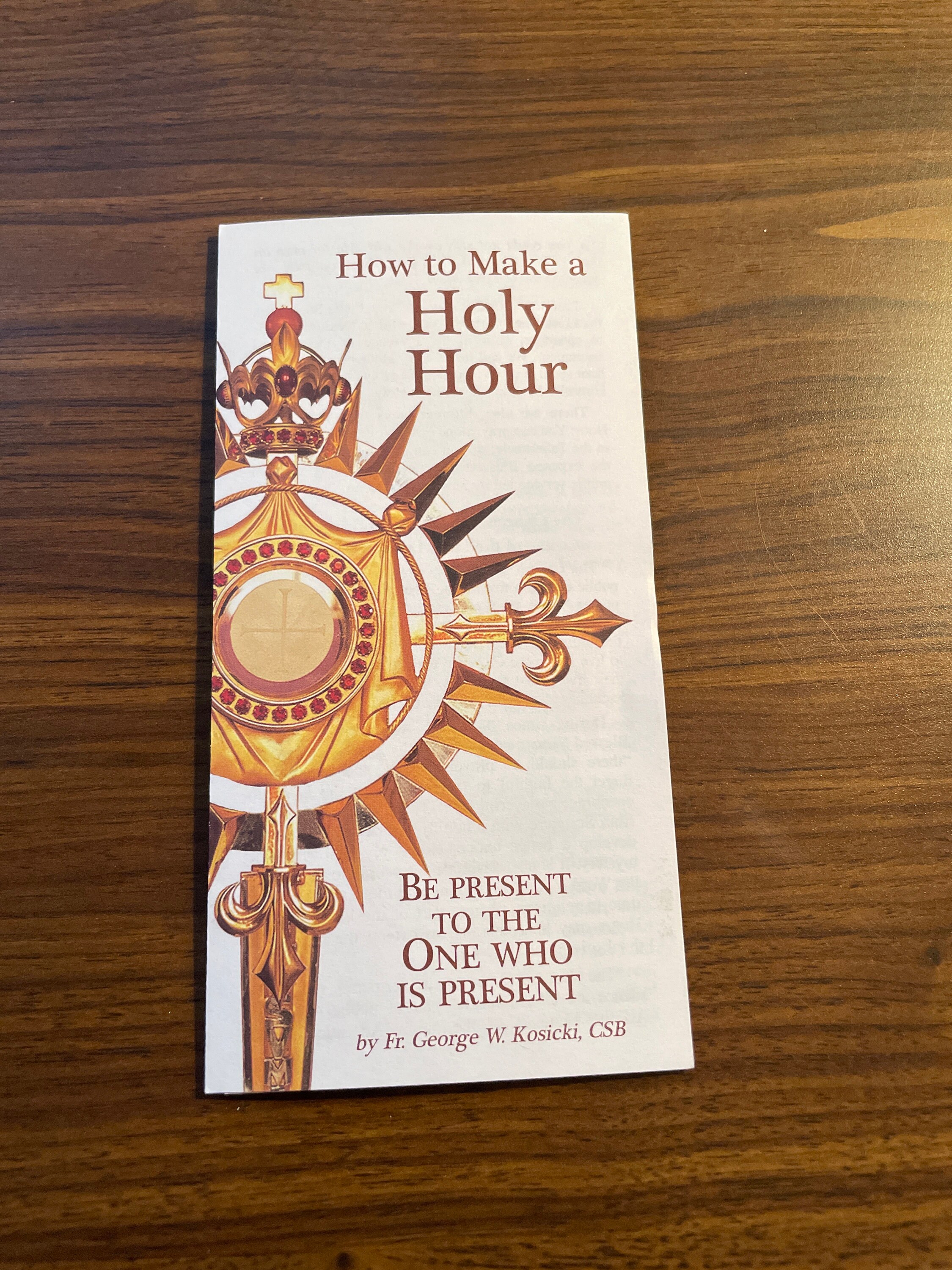 How to Make A Holy Hour Pamphlet - Etsy