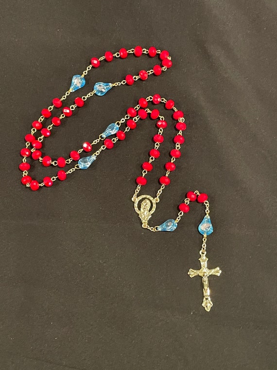 Pro-life Marian Rosary of the Unborn brand New Gold - Etsy