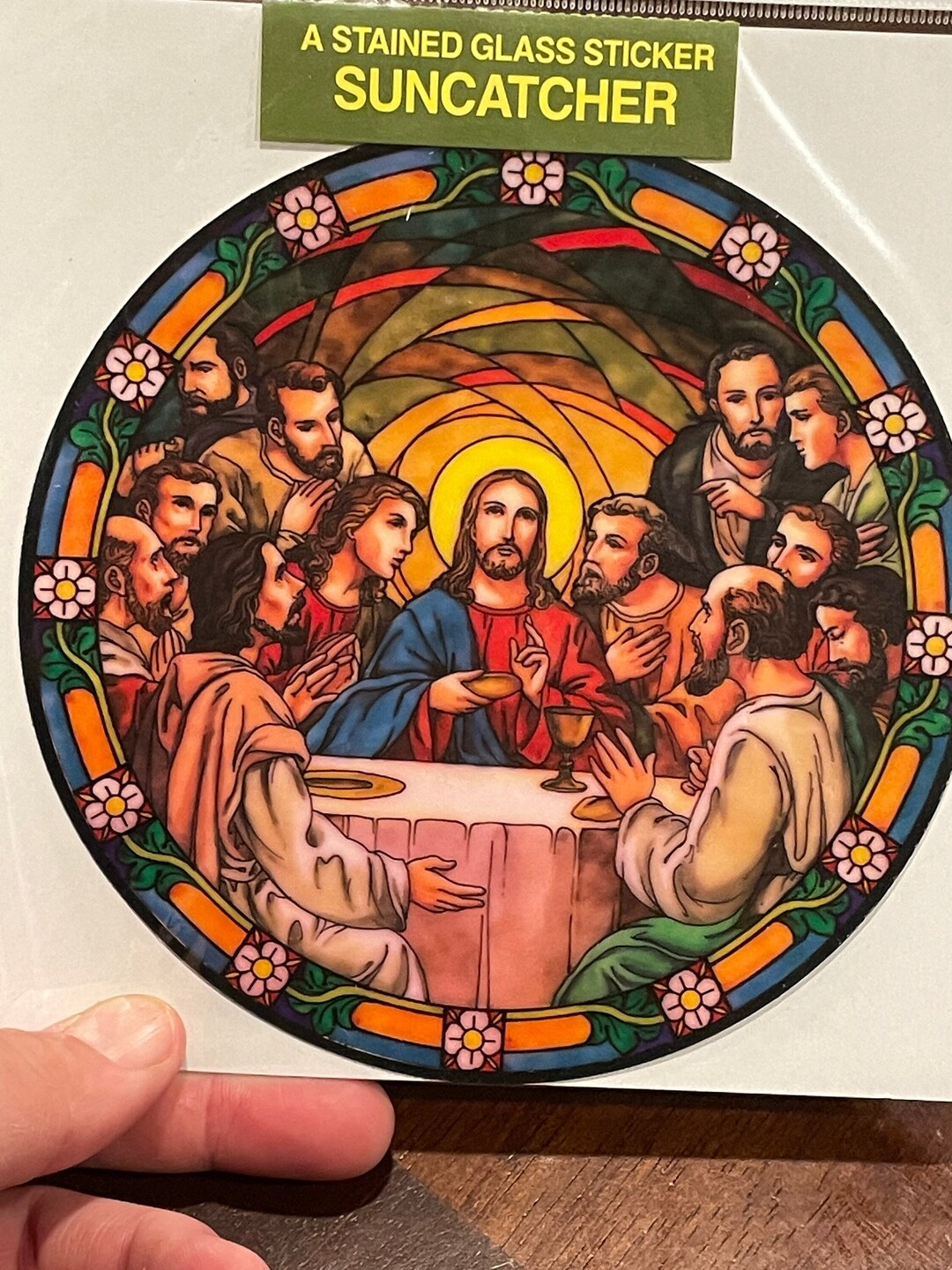 Last Supper Static Sticker Window Decal (5.75 Inches) - Etsy