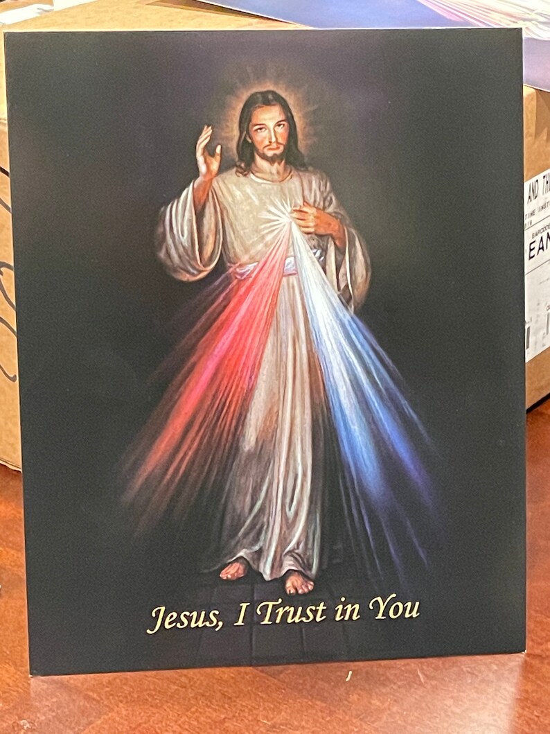 Divine Mercy (print Only) 8X10 Inch Version "b" - Etsy