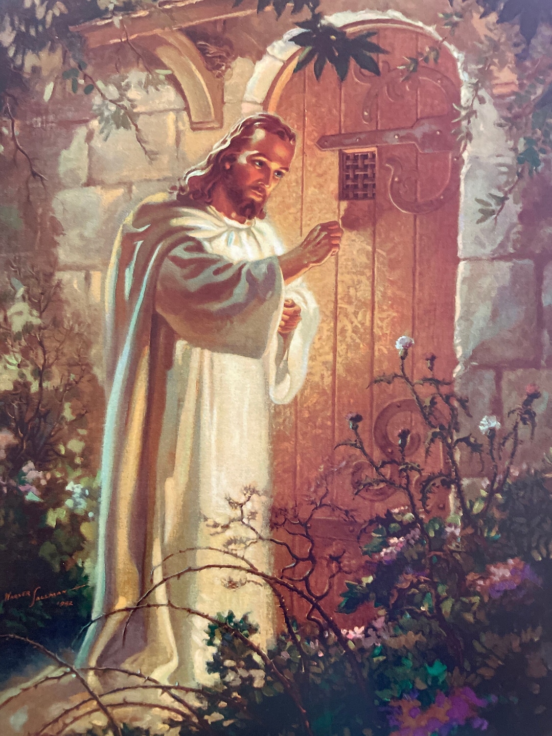 Christ Knocking on Hearts Door (print Only) 8X10 Inch - Etsy